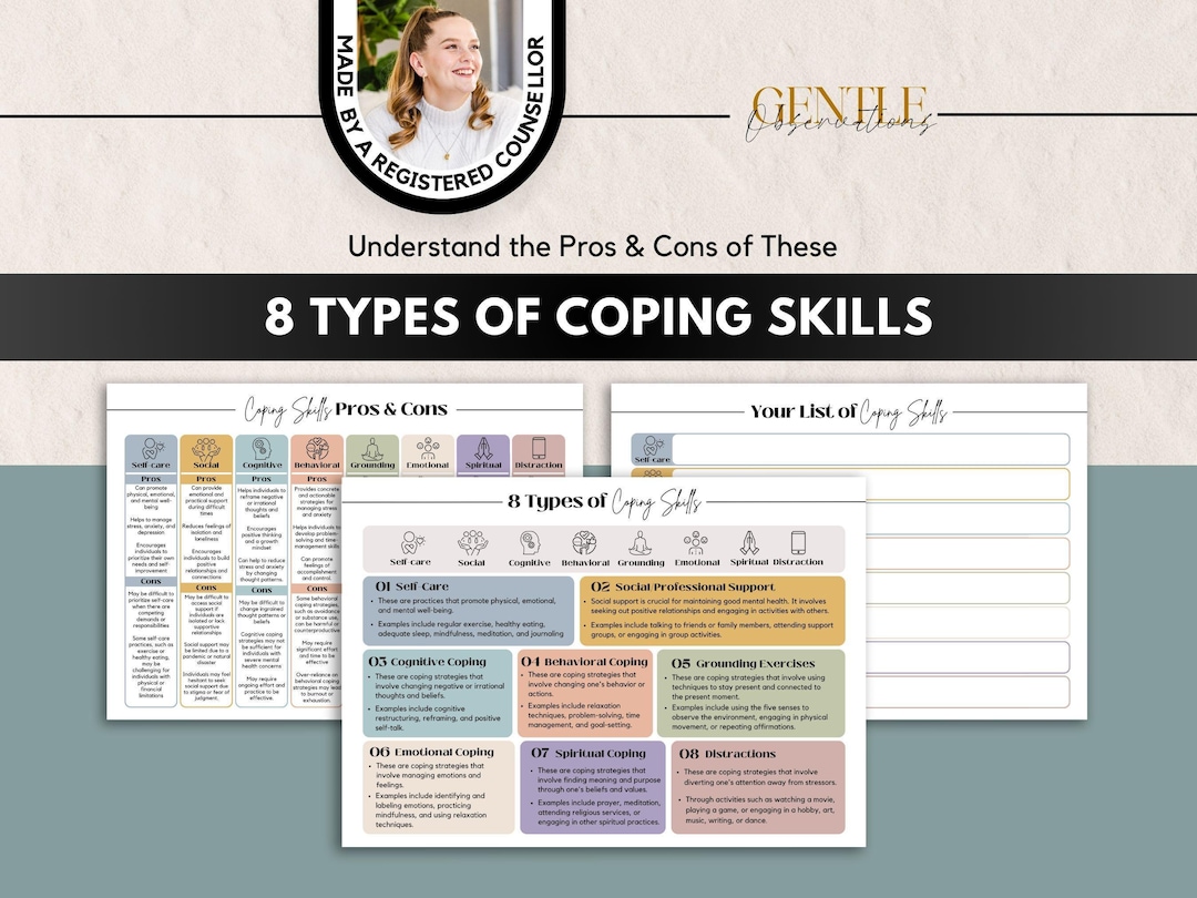 8 Types of Coping Skills Toolkit for Emotional Regulation, Self-care ...