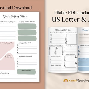 Crisis Safety Plan, Counselling Worksheet, Therapy Aid, Psychology Tool ...
