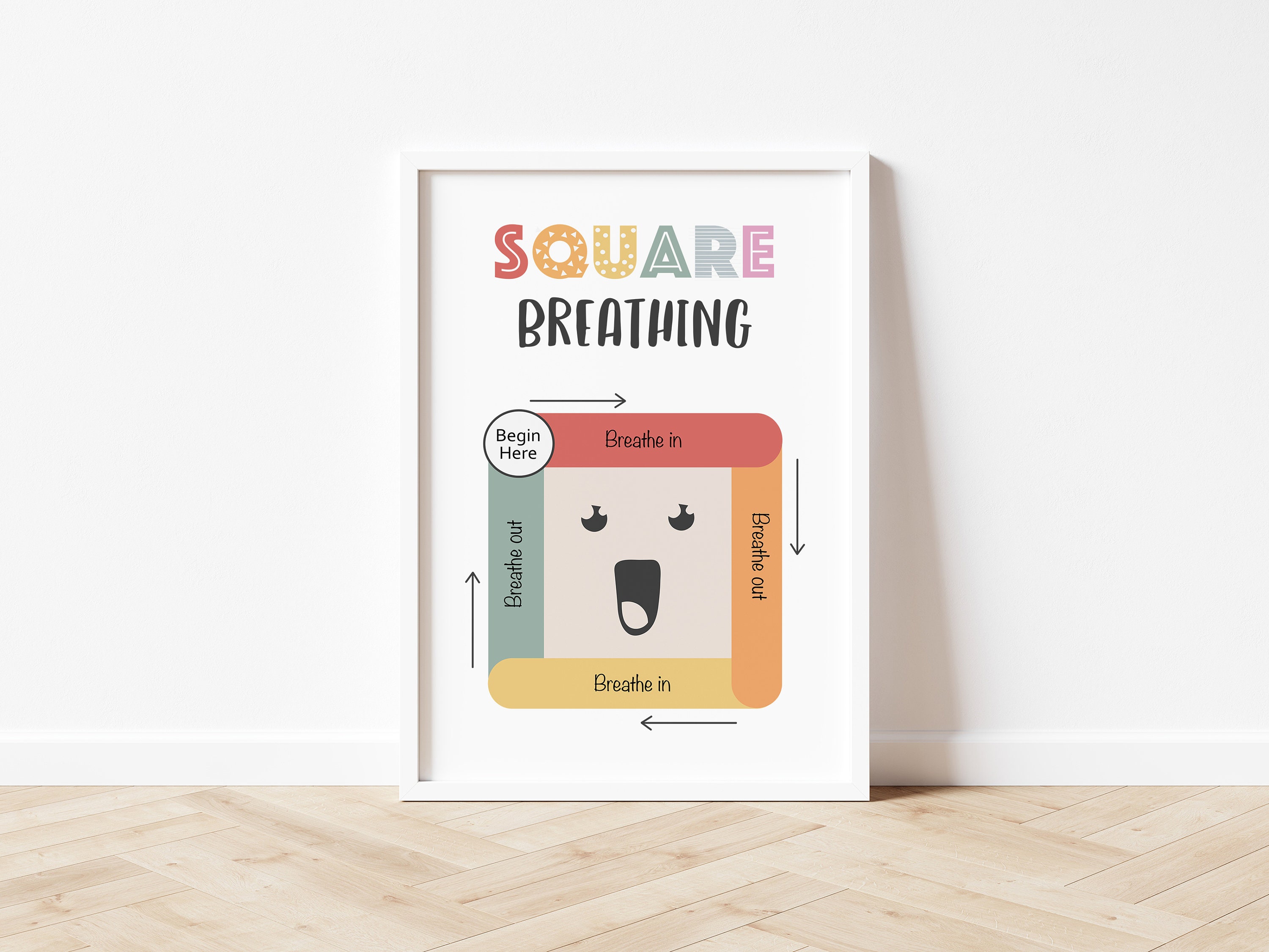 Mindfulness Breathing Poster Bundle Finger Tracing Poster - Etsy