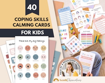 Zones of Self-regulation Coping Skills Cards (Instant Download) - Etsy