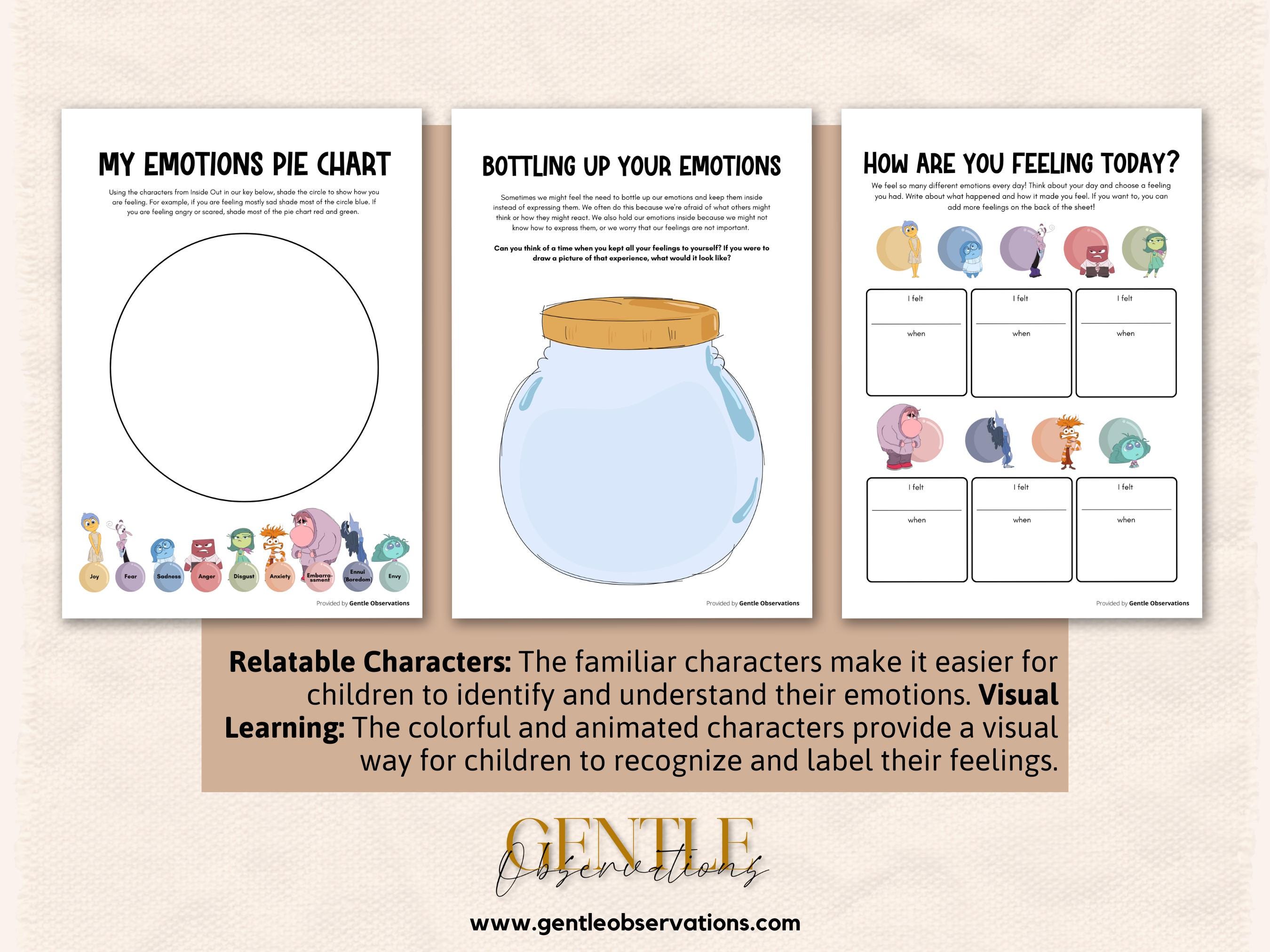 Inside Out 2 Emotional Regulation Worksheet Bundle for School ...