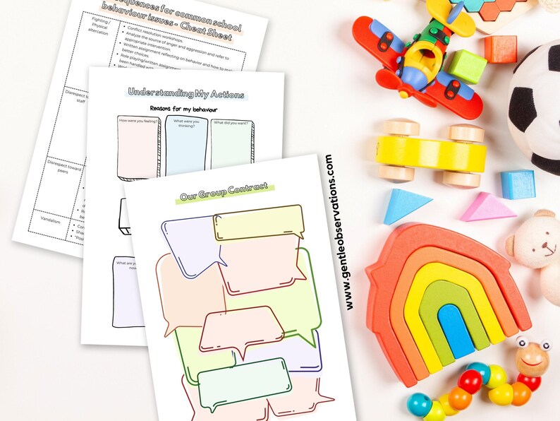 Positive Communication and Restorative Justice Worksheets for School ...