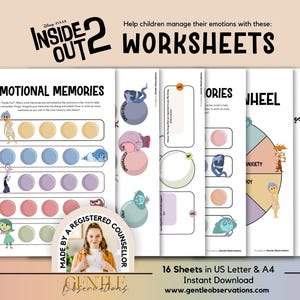 Inside Out 2 Emotional Regulation Bundle for School Counselors, SEL ...