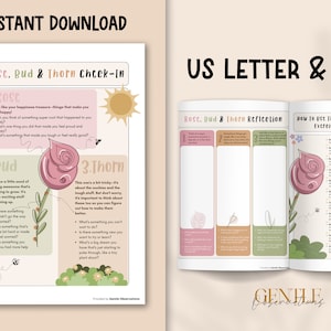 Rose Bud Thorn Ckeck-in Worksheets for Children - Break the Ice, Group ...