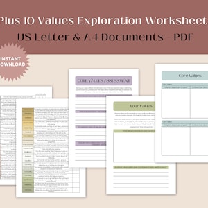 Core Values List, Values Exploration and Conversation Cards, Values ...