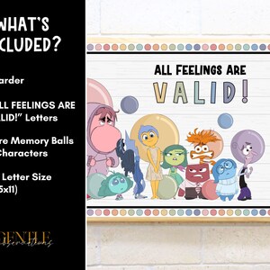 Inside Out 2 Bulletin Board Kit for School Counselors, Classroom ...