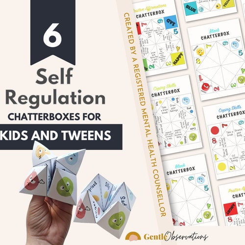 Kids Feelings Chatterbox Coping Skills Emotions Fortune - Etsy