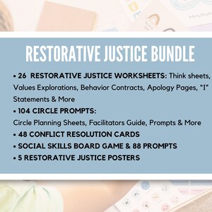Restorative Justice Conflict Resolution Bundle, Anti-bullying Class ...