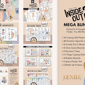 Inside Out 2 Emotional Regulation Bundle for School Counselors, SEL ...