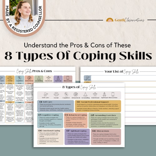 8 Types of Coping Skills Toolkit for Emotional Regulation - Etsy