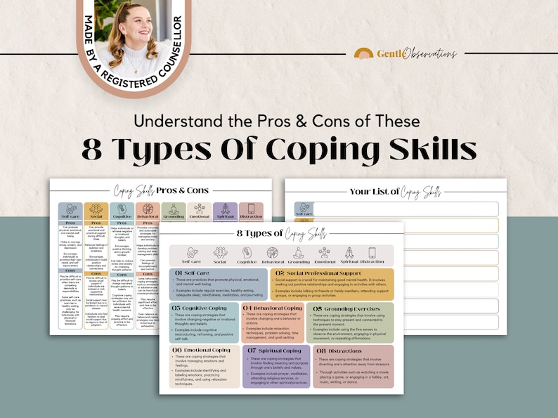8 Types of Coping Skills Toolkit for Emotional Regulation - Etsy Australia