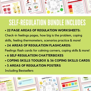 Zones of Regulation, Bulletin Board Bundle, Calming Corner Kit, Coping ...