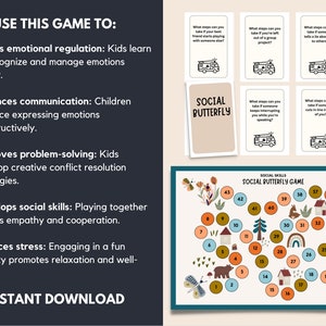 Social Skills Therapy Game for Kids, Ice-breaker Questions Cards ...