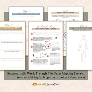 IFS Parts Mapping Exercise, Internal Family Systems Worksheets, 6 F's ...