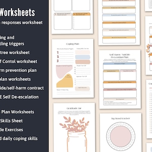 Crisis Safety Plan, Counseling Worksheets, PTSD Trauma Triggers ...