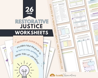 Apology Worksheets - Etsy