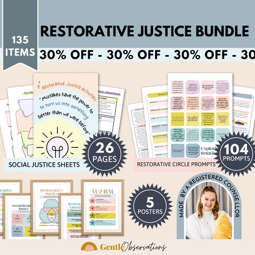 Restorative Justice Bundle Talking Circle Conflict - Etsy