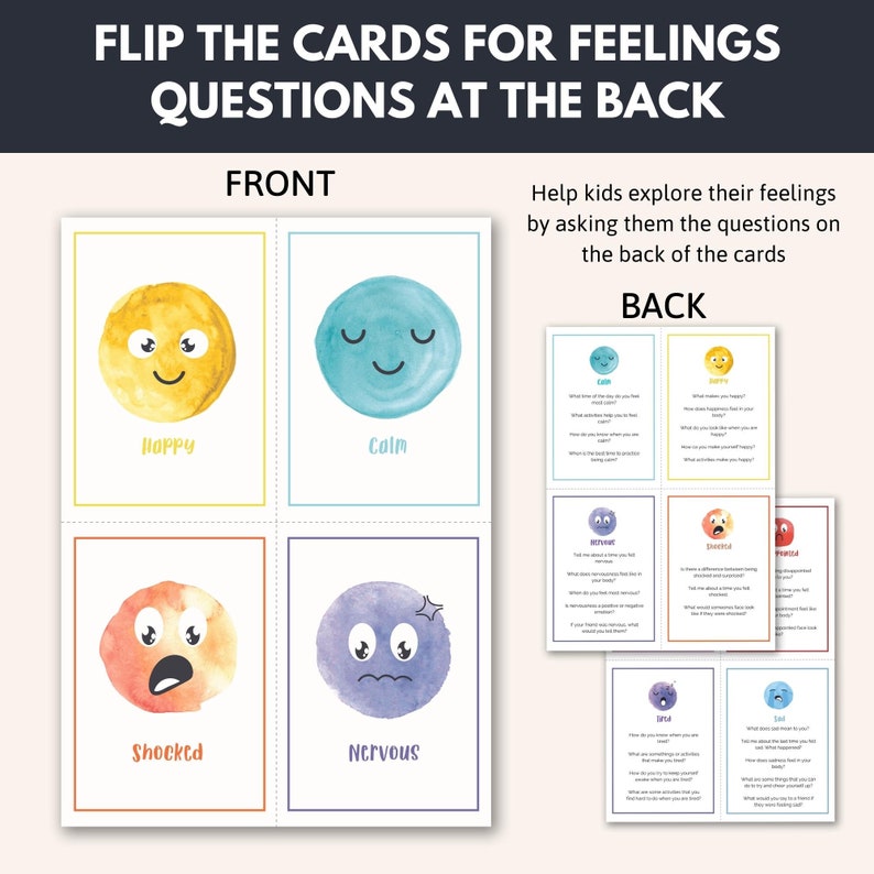 Emotional Regulation Feelings Cards for Calming Corners in | Etsy