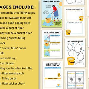 Self-esteem Kids Worksheets, Bucket Filler Classroom Management School ...