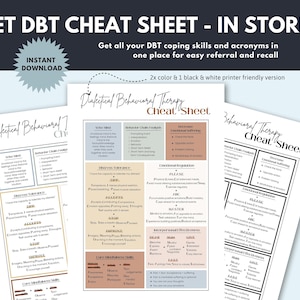 DBT Subjective Units of Distress Scale, DBT Skills, DBT Worksheets ...