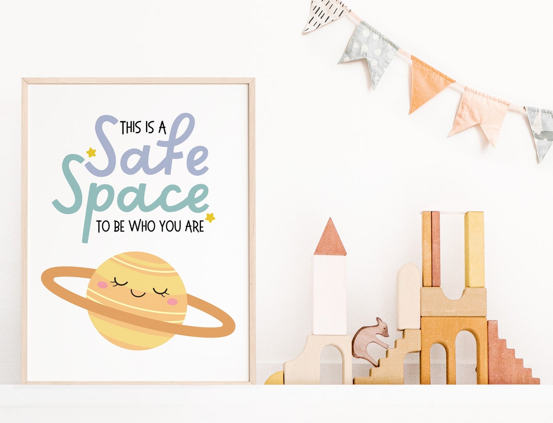 This is A Safe Space, Therapy Office Decor, School Counselor ...
