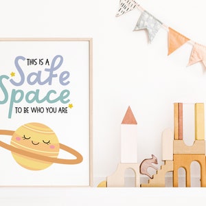 This is A Safe Space, Therapy Office Decor, School Counselor ...