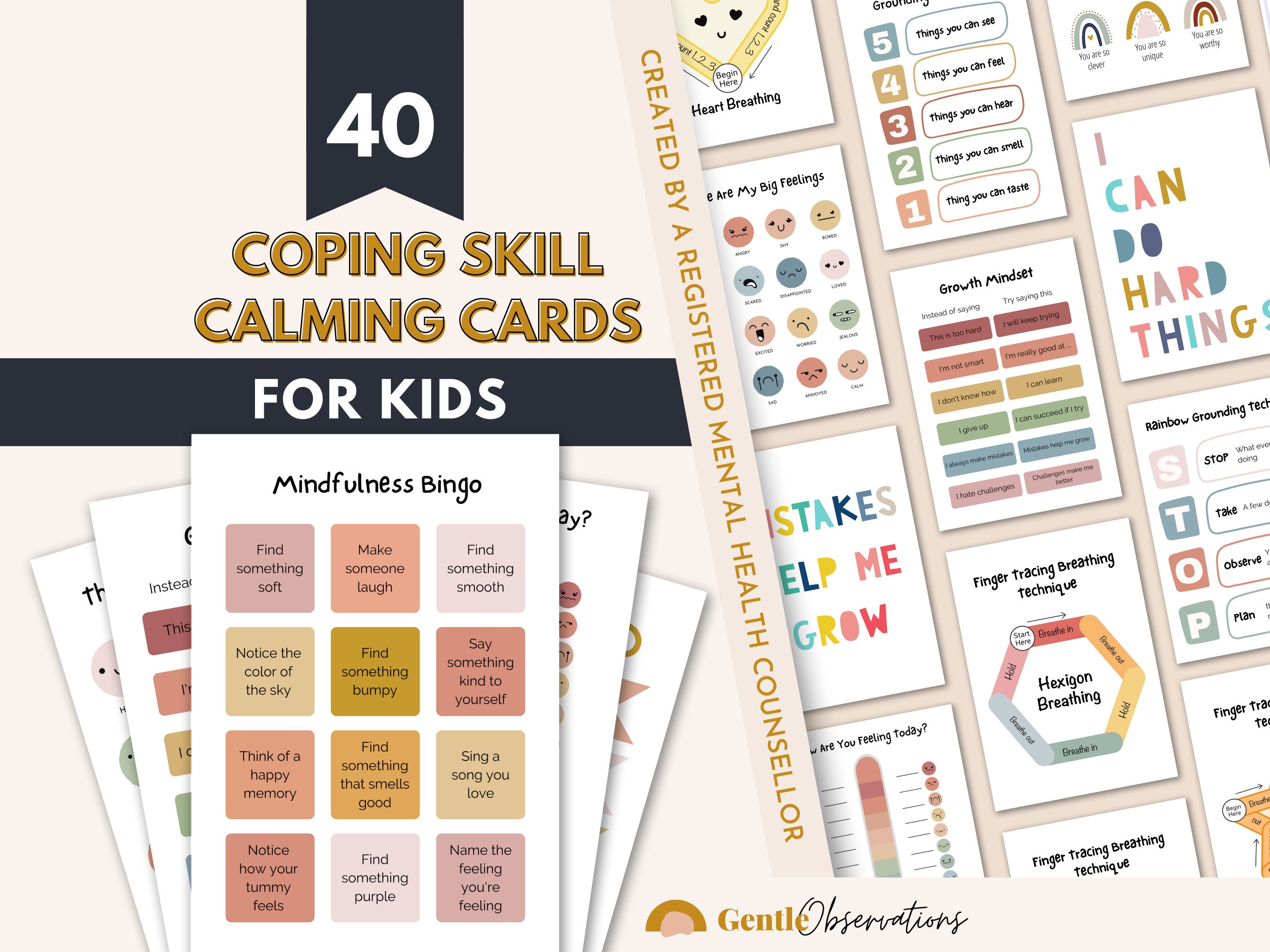 Anxiety Depression Ptsd/trauma and Kids Coping Skills Cards - Etsy