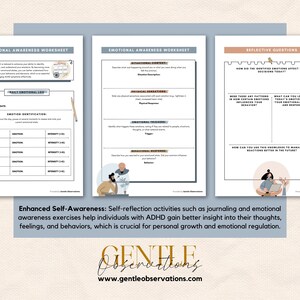 Self-monitoring Executive Functioning Worksheets for Teens & Adults ...