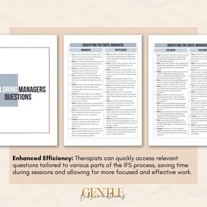IFS Questions Cheat Sheet for Therapists, IFS Parts Work Therapy ...