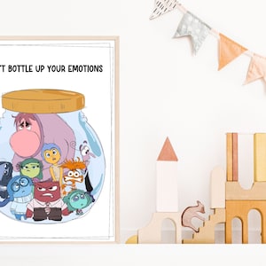 Inside Out 2 Self-awareness Poster for Kids, Therapy Office Decor for ...