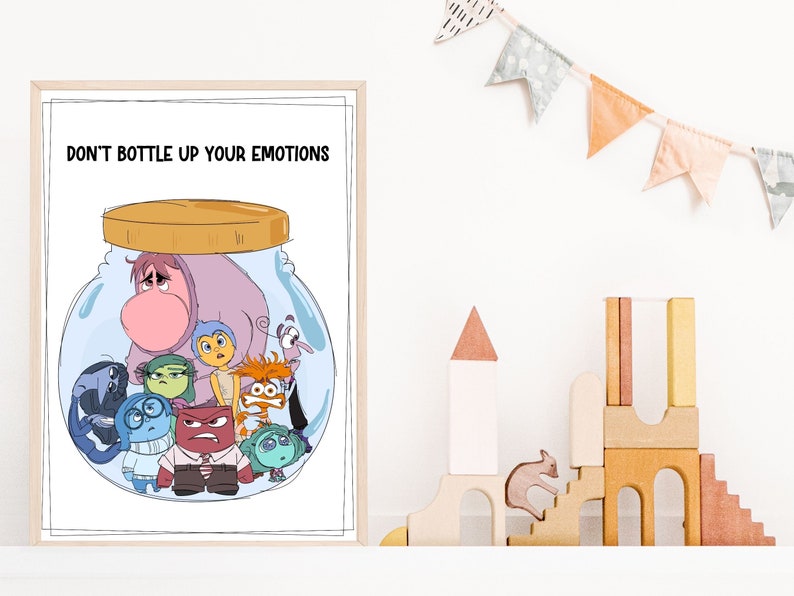 Inside Out 2 Self-awareness Poster for Kids, Therapy Office Decor for ...