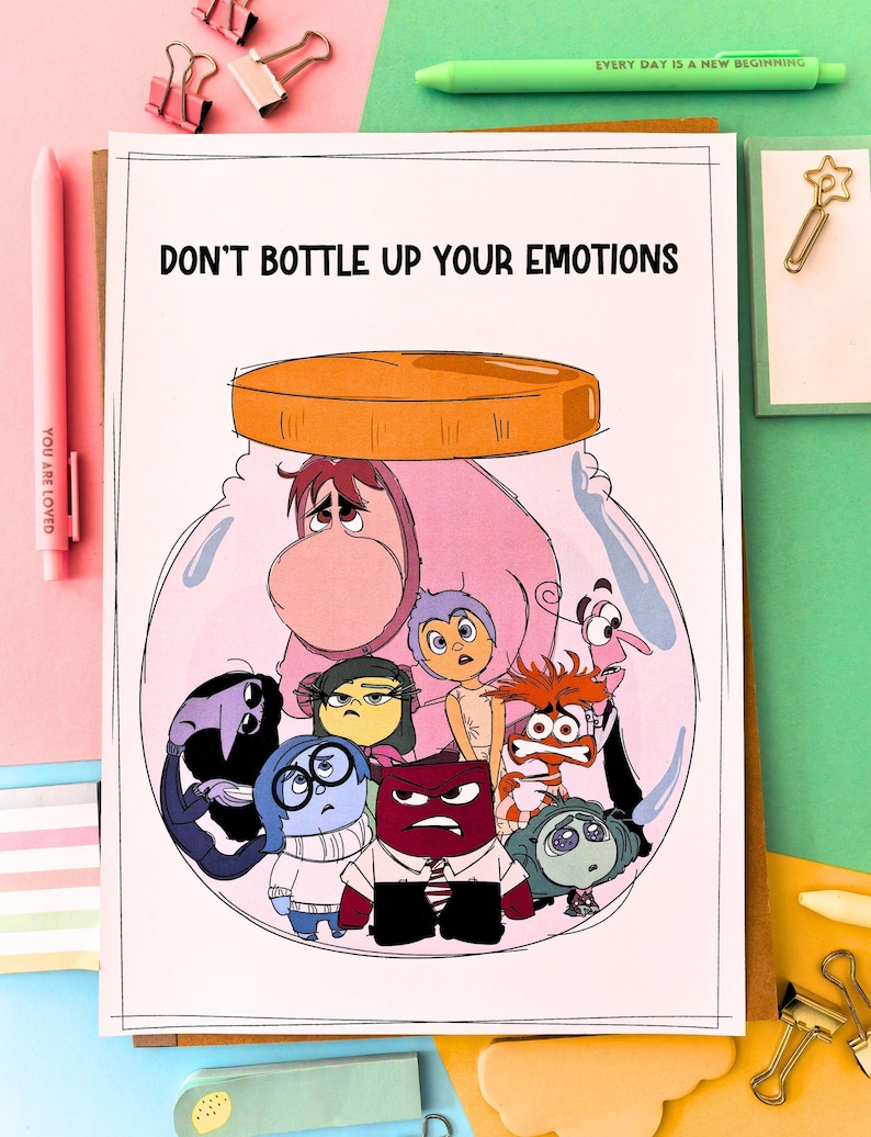 Inside Out 2 Self-awareness Poster for Kids, Therapy Office Decor for ...