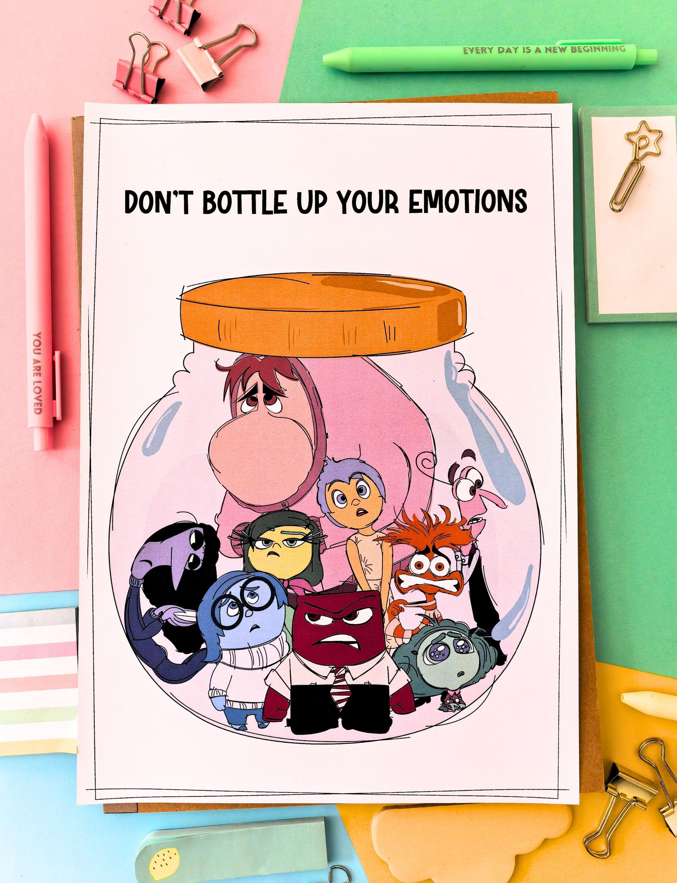 Inside Out 2 Self-awareness Poster for Kids, Therapy Office Decor for ...