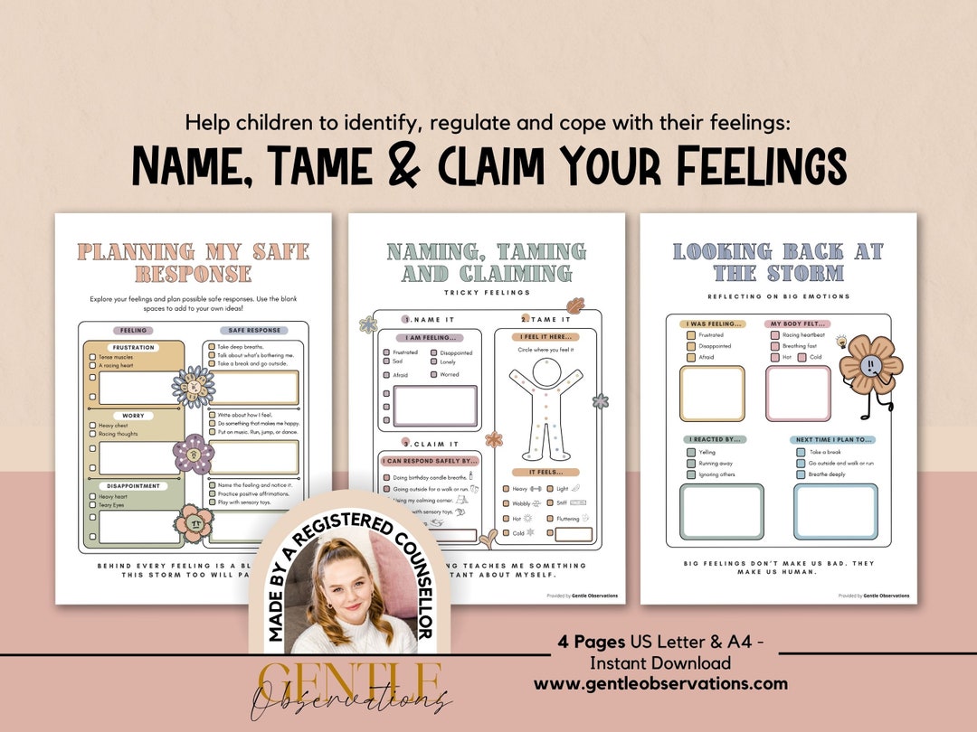 Name, Tame, Claim Feelings: Emotional Regulation & Coping Skill ...