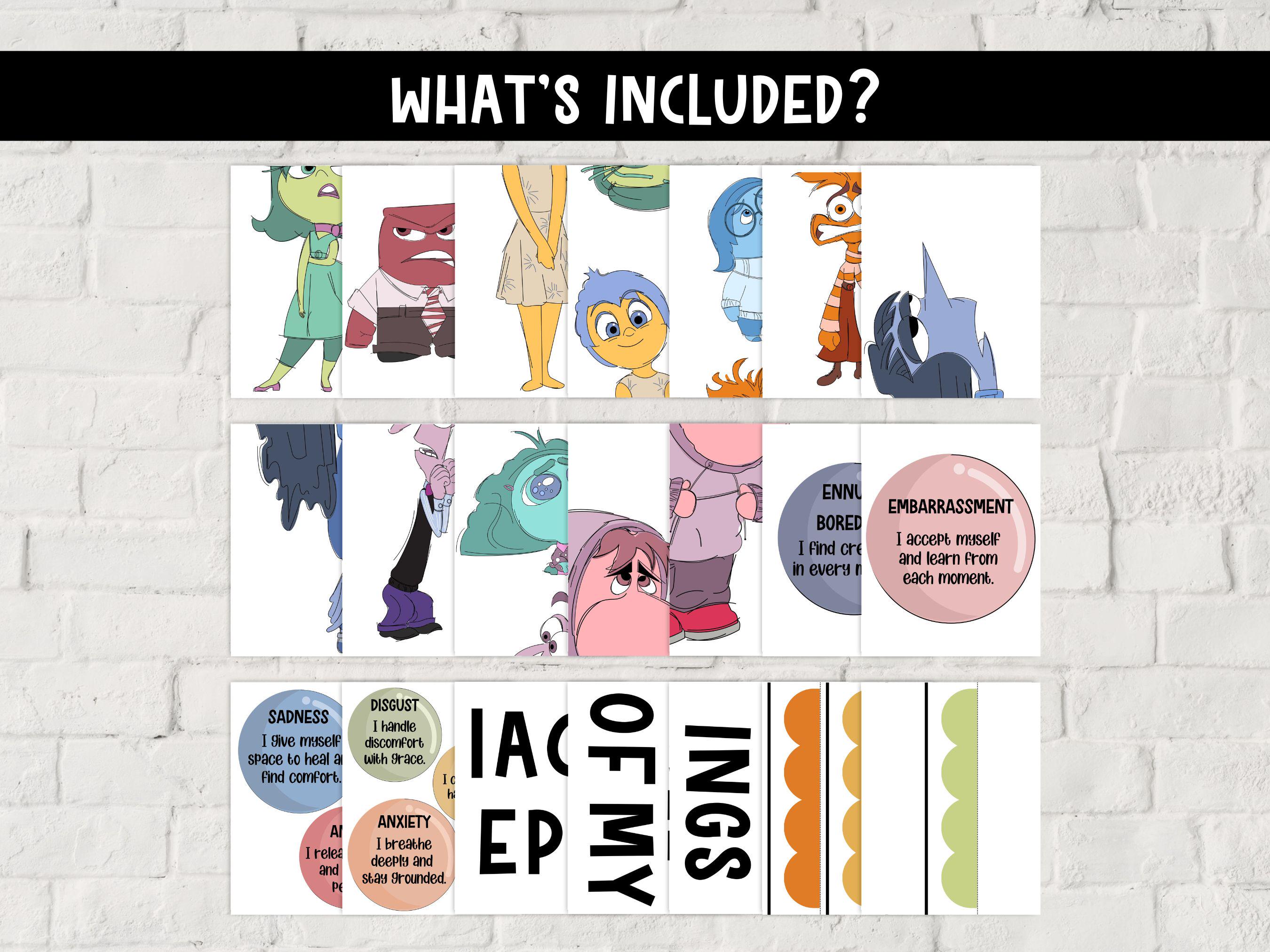 Inside Out 2 Bulletin Board Kit for School Counselors, Classroom ...