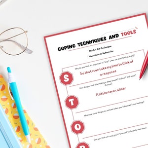 Anger Management Workbook for Kids, Anger Worksheets for Kids ...