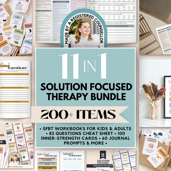 Solution Focused Worksheets - Etsy