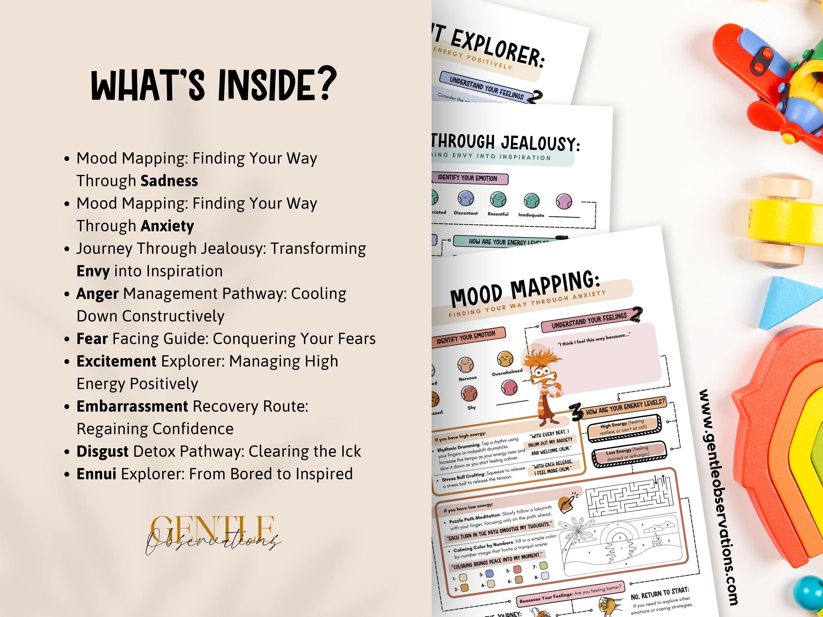 Inside Out 2: Decision Trees Coping Skills Pages for Emotional ...