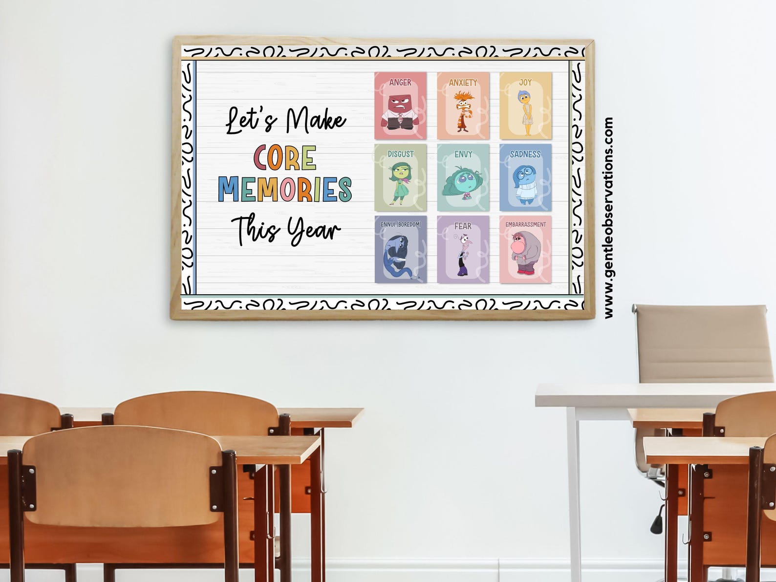 Inside Out 2 Bulletin Board Kit for School Counselors, Classroom ...
