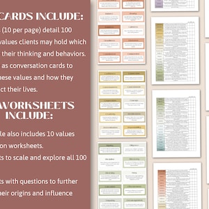 Core Values List, Values Exploration and Conversation Cards, Values ...