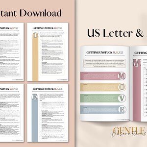 Step to Getting Unstuck Psychoeducational Worksheets and Coping Skills ...