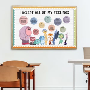 Inside Out 2 Bulletin Board Kit for School Counselors, Classroom ...