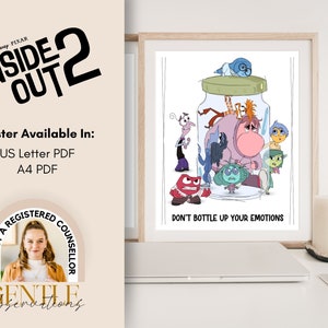 Inside Out 2 Self-awareness Poster for Kids, Therapy Office Decor for ...