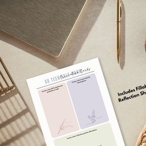 Self-harm Coping Skill Cards for Teen Mental Health & Reflective Teen ...