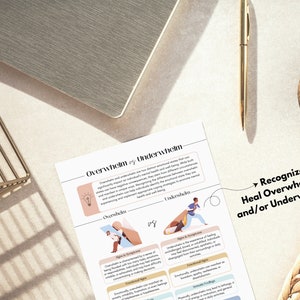 Overwhelm Vs Underwhelm Coping Skill Worksheets for Stress Management ...