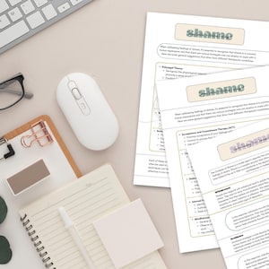 The Compass of Shame Psychoeducational Worksheets Plus 28 Coping Skill ...