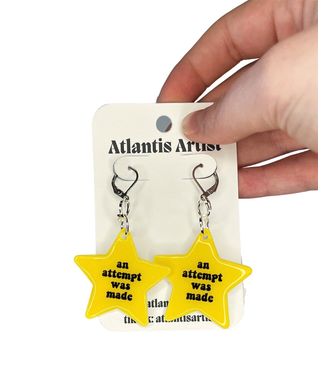 Meme Earrings Gen Z Gifts Funny Earrings an Attempt Was - Etsy