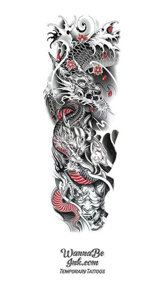 Kabuki Dragon Tattoo