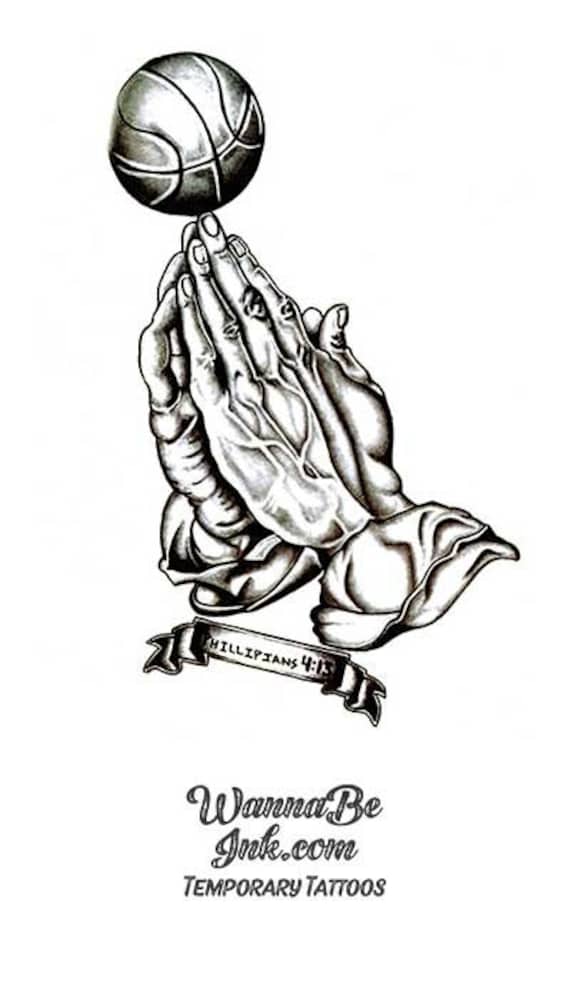 Basketball Tattoo With Hands