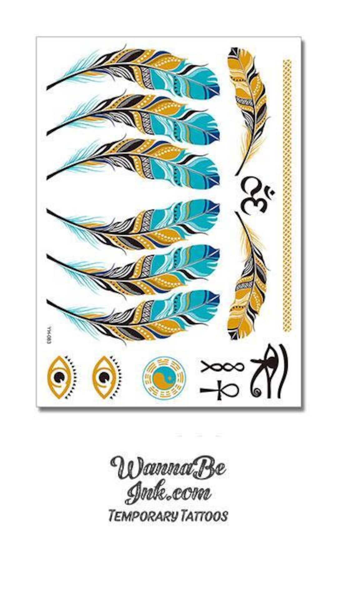Native American Feather Tattoo Designs For Women
